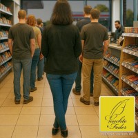 Abends an der Tankstelle – Female Desperation in der Kassenschlange